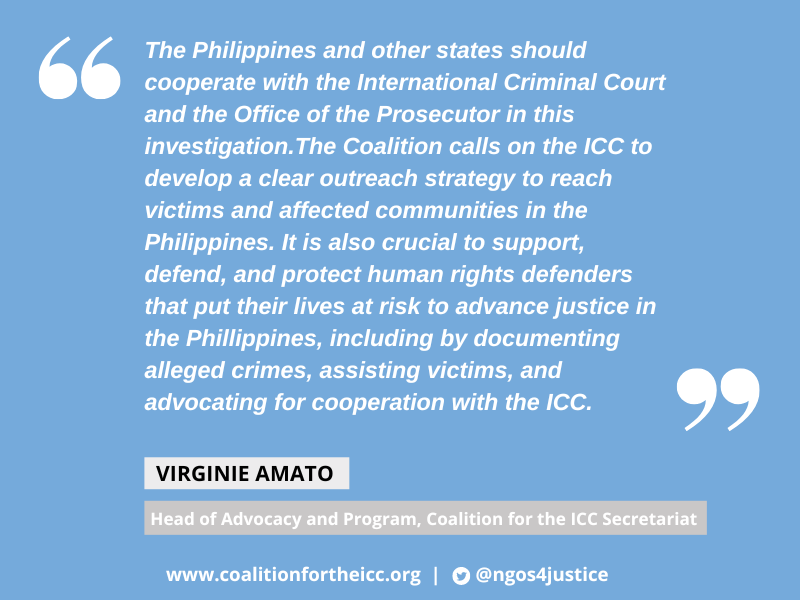 Civil society welcomes the resumption of the ICC investigation into the ... Civil society welcomes the resumption of the ICC investigation into the ...